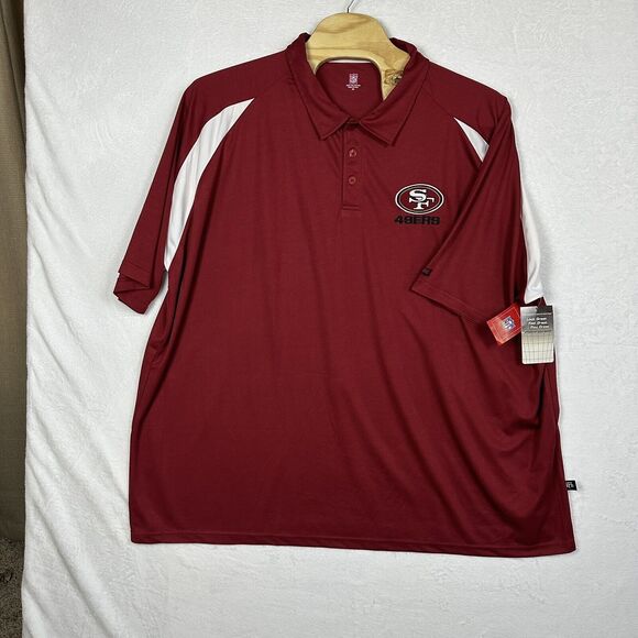 Nike | Shirts | San Francisco 49ers Red Nike Polo Golf Shirt Mens Size ...